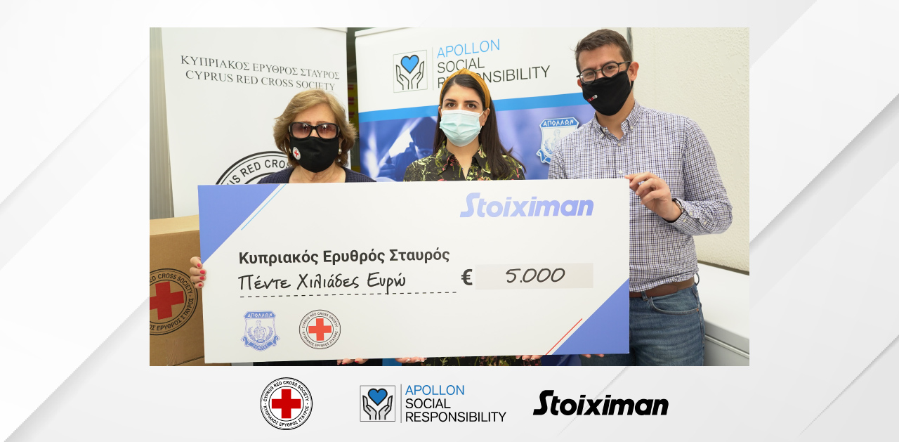 Apollon and Stoiximan supports Red Cross - Apollon FC