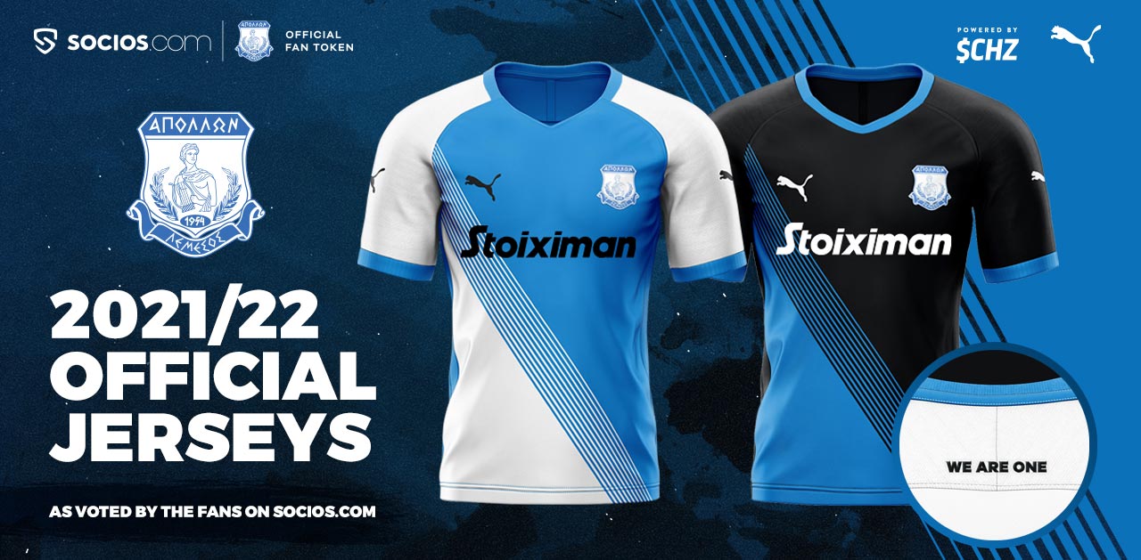 The new official jersey, as chosen by the fans on Socios.com! - Apollon FC
