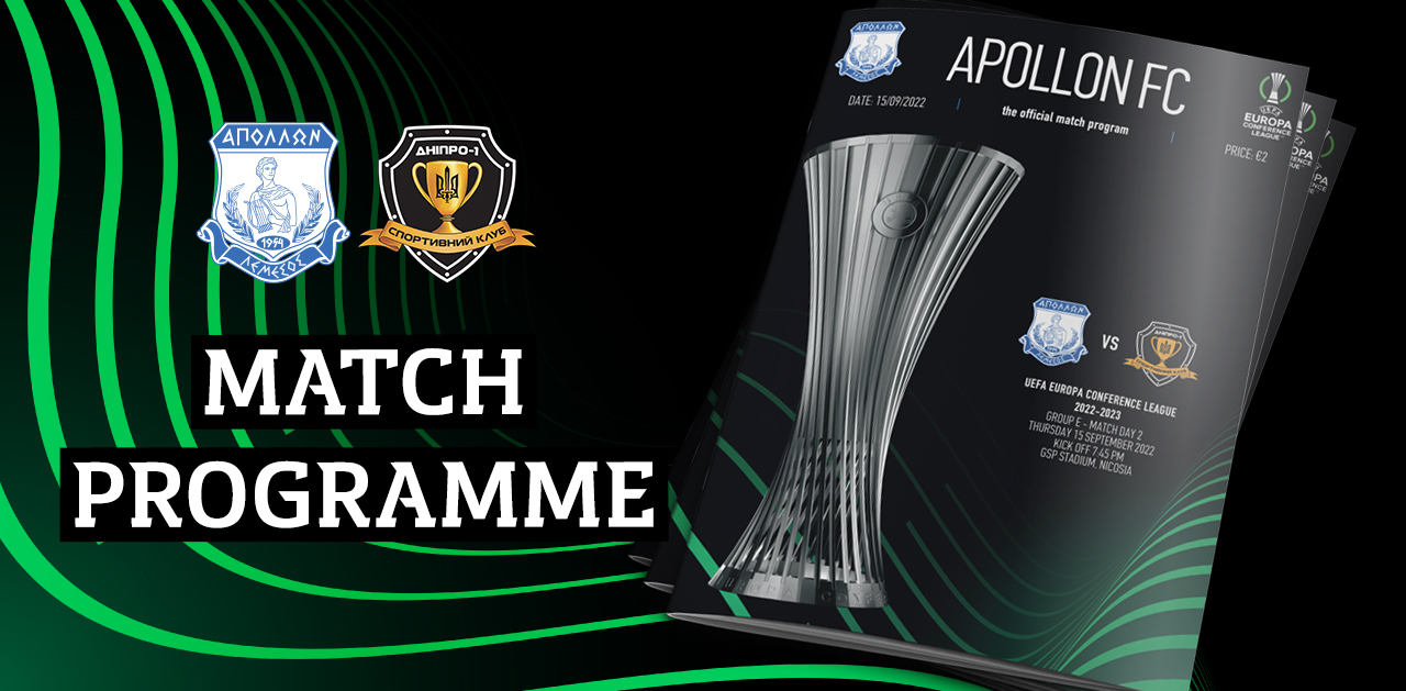 The Apollon-Dnipro-1 match programme is now available! - Apollon FC